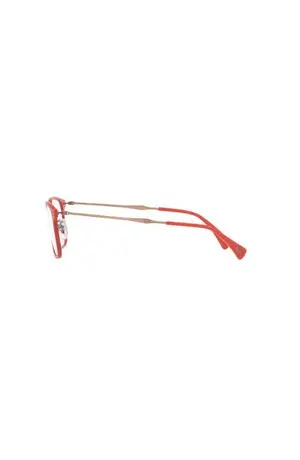 Ray-ban 56mm Square Full Rim Eyeglasses - Red