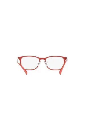 Ray-ban 56mm Square Full Rim Eyeglasses - Red