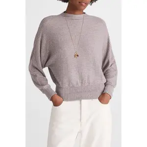 Madewell Mock Neck Dolman Sleeve Sweater - Stone