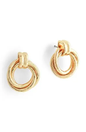 ANABEL ARAM JEWELRY Neptune Triple Ring Earrings - Gold