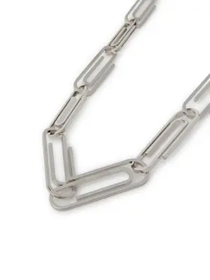 Off White Paperclip Chain Necklace