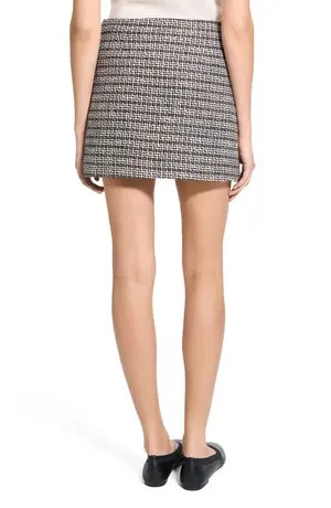 Theory Tweed Miniskirt