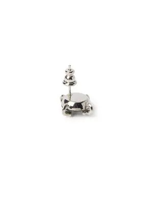 Off-White Round Mono Earring