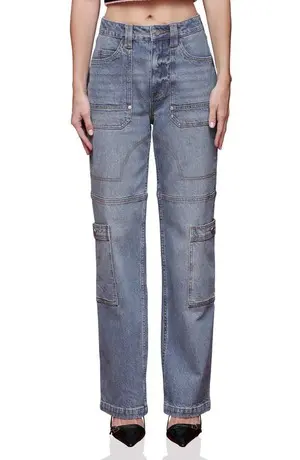 Avec Les Filles Straight Leg Carpenter Jeans