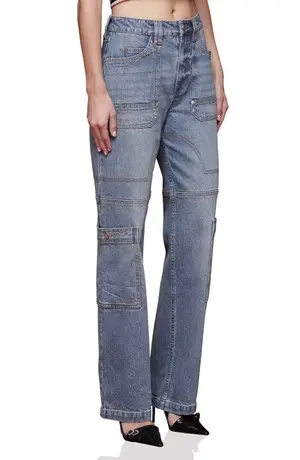 Avec Les Filles Straight Leg Carpenter Jeans