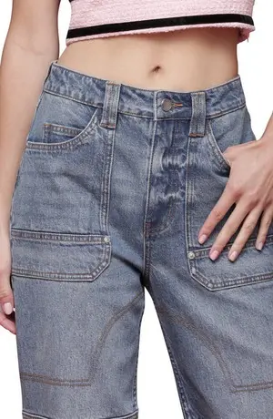 Avec Les Filles Straight Leg Carpenter Jeans