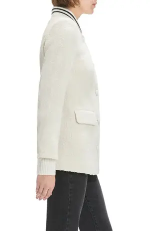 FAVORITE DAUGHTER Varsity Bouclé Blazer
