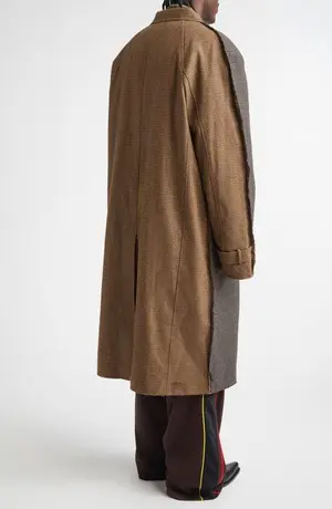 Martine Rose Half & Half Overcoat - Brown