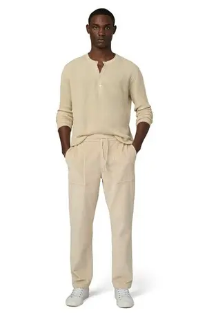 Joe's Jeans Cotton And Linen Henley Sweater