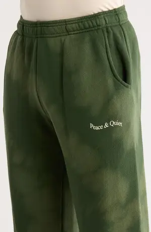 MUSEUM OF PEACE & QUIET Wordmark Tie Dye Sweatpants