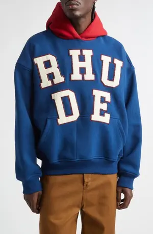 Rhude Chenille Logo Patch Hoodie