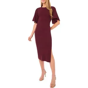 Women's Short Sleeve Midi Day Dresses