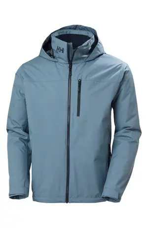 Helly Hansen Hooded Waterproof Sailing Midlayer Jacket - Washed Navy