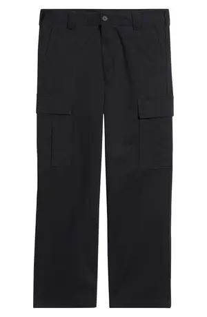 BOSS Cotton Twill Cargo Pants - Dark Blue