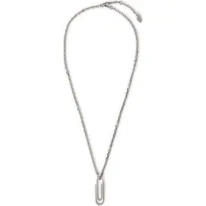 Off-White Paperclip Necklace - Silver