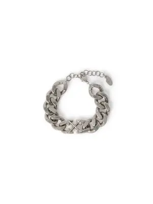 Off White Arrow Chain Bracelet - Silver