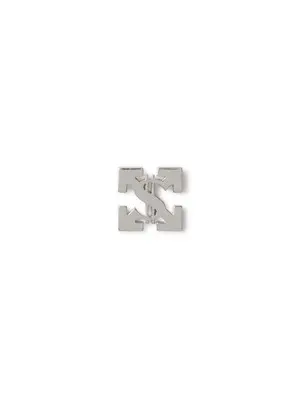 Off-White Bling Dollar Mono Earring - Silver