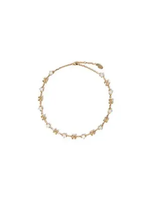 Off White Star Arrow Necklace - Gold