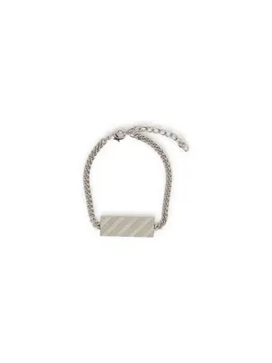 Off White Diag Bracelet - Silver