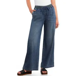 Wash Lab Denim Frill Jeans For Women