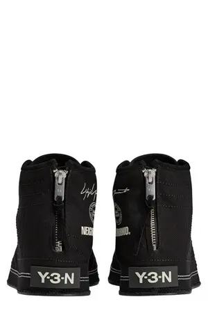 Y3 X Neighborhood Gender Inclusive -n Nizza Hi Sneakers - Black/black/black
