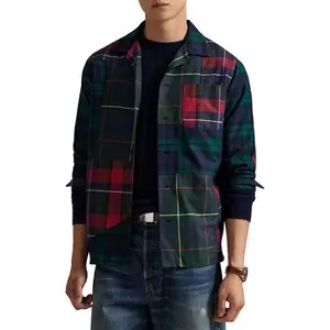 Ralph Lauren Classic Fit Patchwork Oxford Camp Shirt - Tartan Pieced Shirt