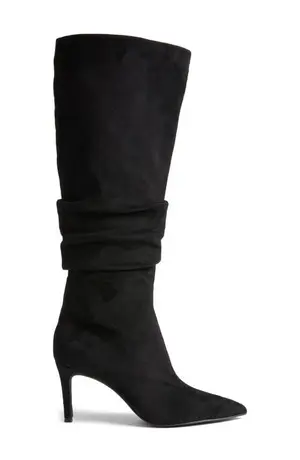 OPEN EDIT Ariana Pointed Toe Knee High Boots - Black