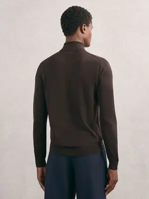 REISS Hampshire Wool Zip-through Cardigan