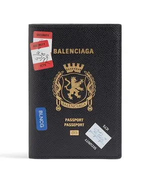 Balenciaga Passport Holder - Black/multicolor