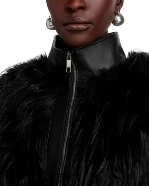 BOSS Cecool Faux Fur Jacket