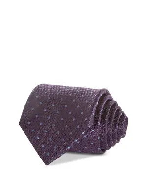 Bloomingdale'S Classic Dot Neck Tie - Purple