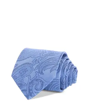 Bloomingdale'S Classic Paisley Neck Tie - Light Blue