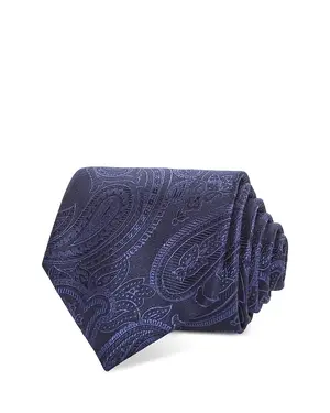 Bloomingdale'S Classic Paisley Neck Tie - Navy