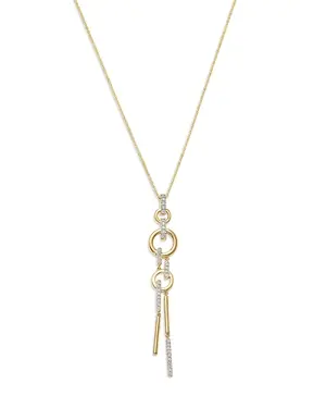 Bloomingdale'S Diamond Linear Statement Pendant Necklace - Gold