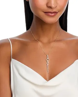 Bloomingdale'S Diamond Linear Statement Pendant Necklace