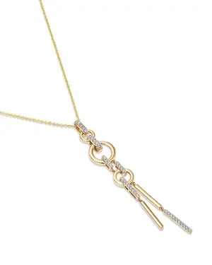 Bloomingdale'S Diamond Linear Statement Pendant Necklace