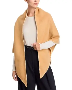 Echo Oversized Triangle Wrap Scarf - Camel