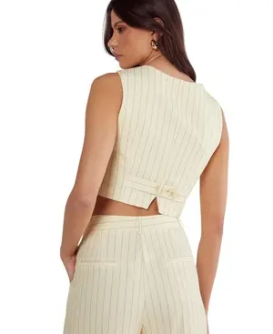 Nasty Gal Pinstripe Tailored Top