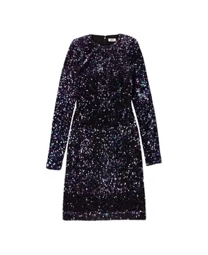 RO & ZO Evie Cluster Sequin Dress