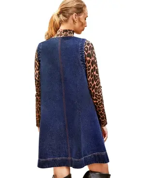 RO&ZO Sleeveless Denim Mini Dress