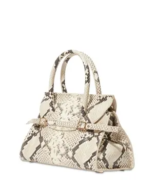 Simkhai River Snake Embossed Top Handle Bag