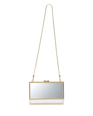 Simkhai Maddox Mirror Clutch - Gold