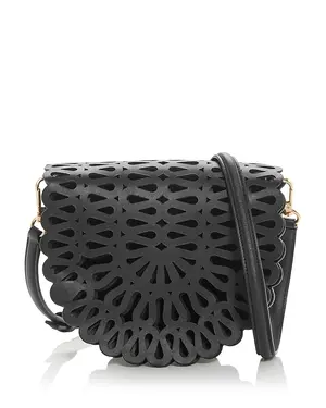 Simkhai Mccall Laser Cut Leather Clutch - Black