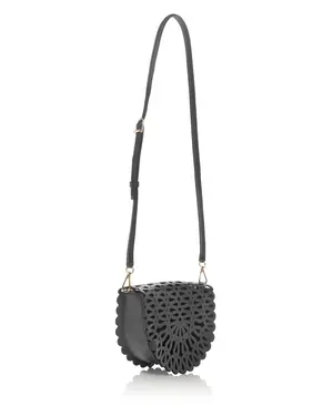 Simkhai Mccall Laser Cut Leather Clutch - Black