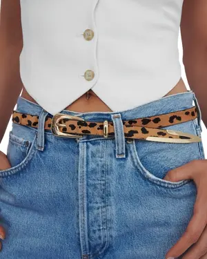 Ettika Calf Hair Western Belt