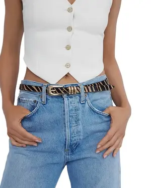 Ettika Calf Hair Belt