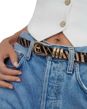 Ettika Calf Hair Belt