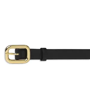 FRAME The Rounded Buckle Leather Belt