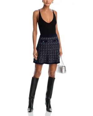 Cinq À Sept Ainara Tweed Mini Skirt