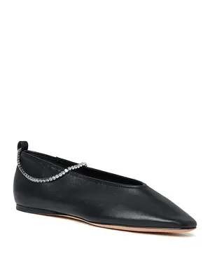 LOEFFLER RANDALL Emery Embellished Ballet Flats - Black